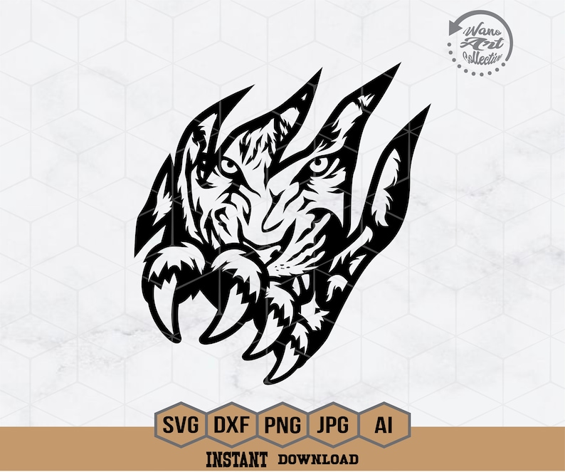 Tiger Scratch Svg Png Claw Scratch Svg Tiger Claw Svg - Etsy