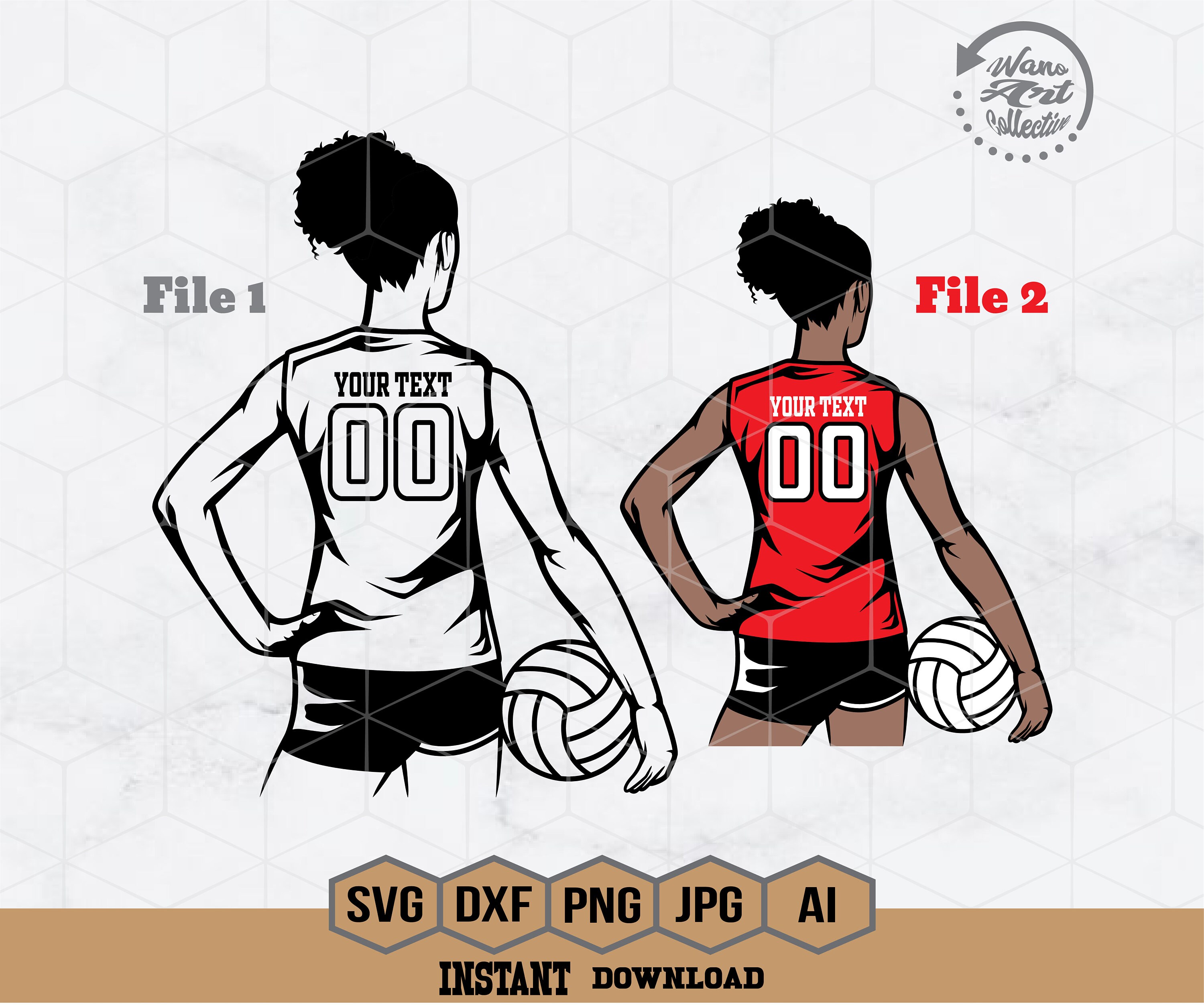 Volleyball Svg | Girls Volleyball Player Svg | Volleyball Player Svg ...