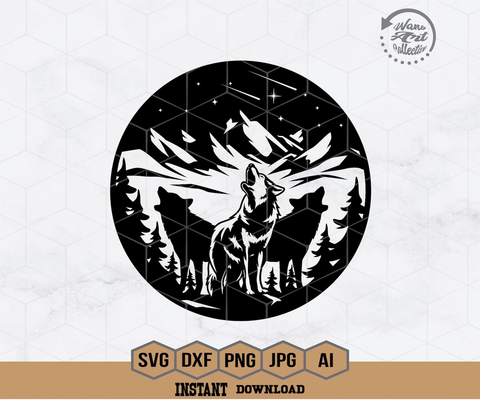 Wolf Howl Svg Wolf Pack Svg Howling Wolf Svg Wild Animal Svg Wolf Pack Png Wolf Svg Wolves Svg ...
