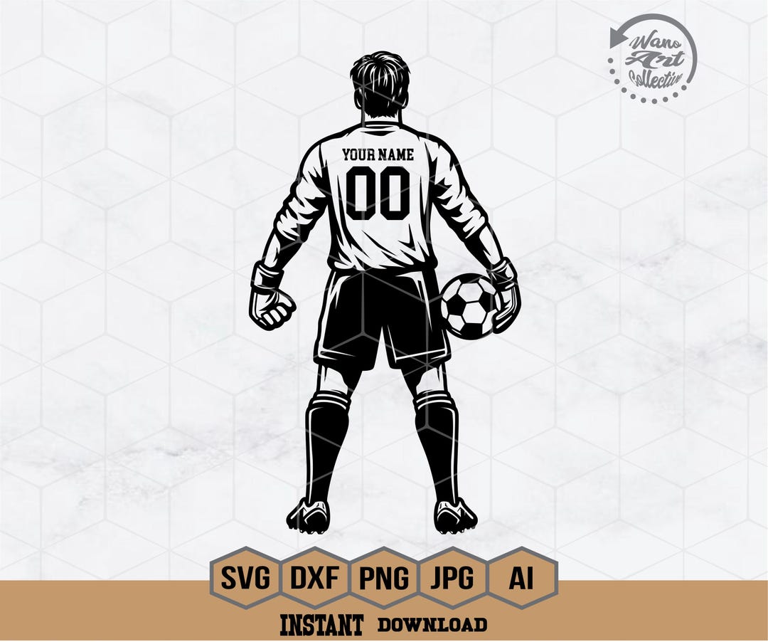 Soccer Goalkeeper Svg | Personalized Name | Soccer Player | Soccer Svg ...