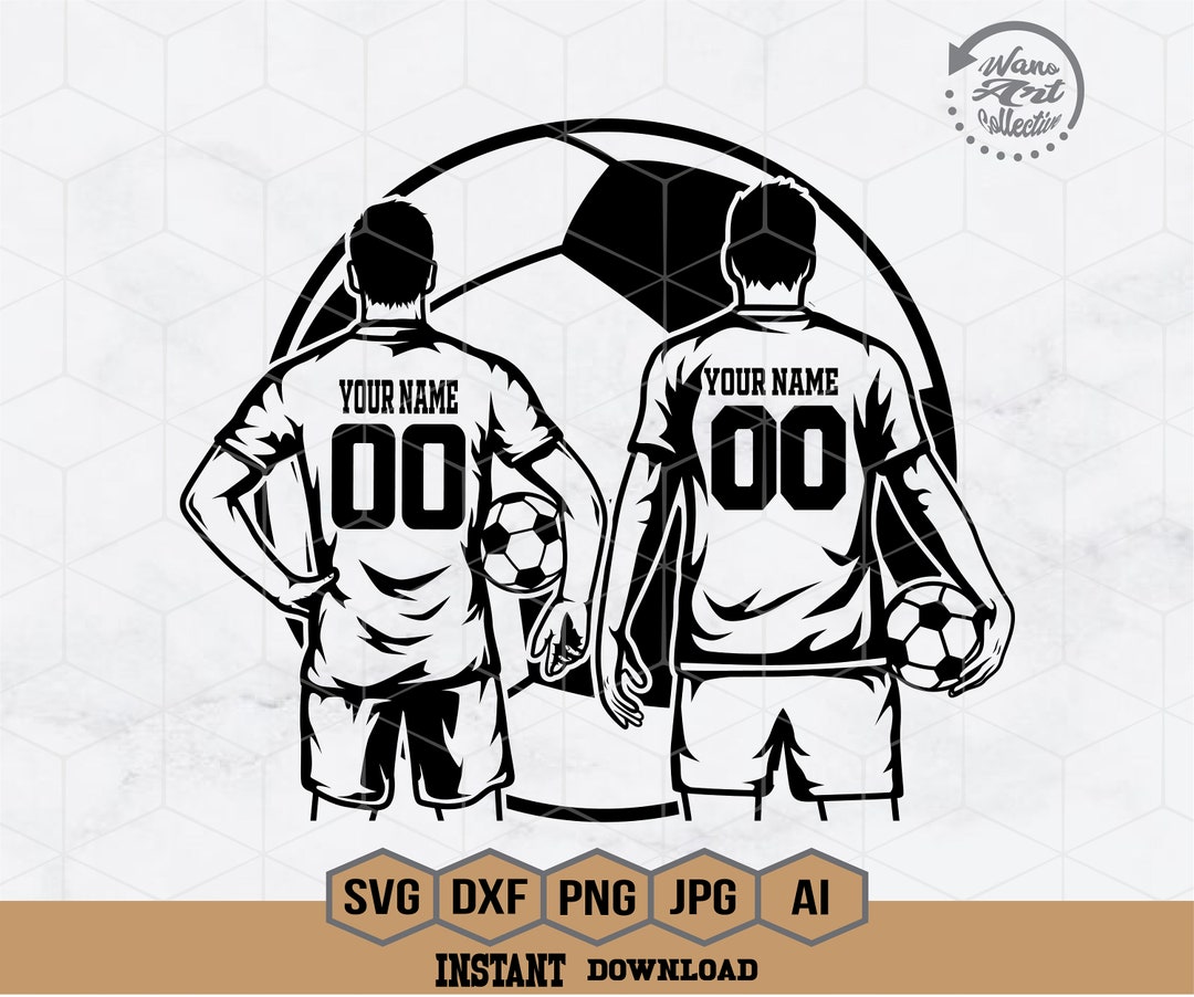 Soccer Two Boys Svg | Soccer Player Svg | Soccer Svg | Soccer Shirt ...