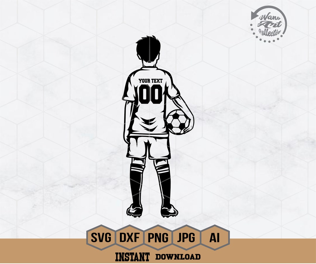 Soccer Kid Svg | Personalized Name Svg | Soccer Player Svg | Soccer Svg ...