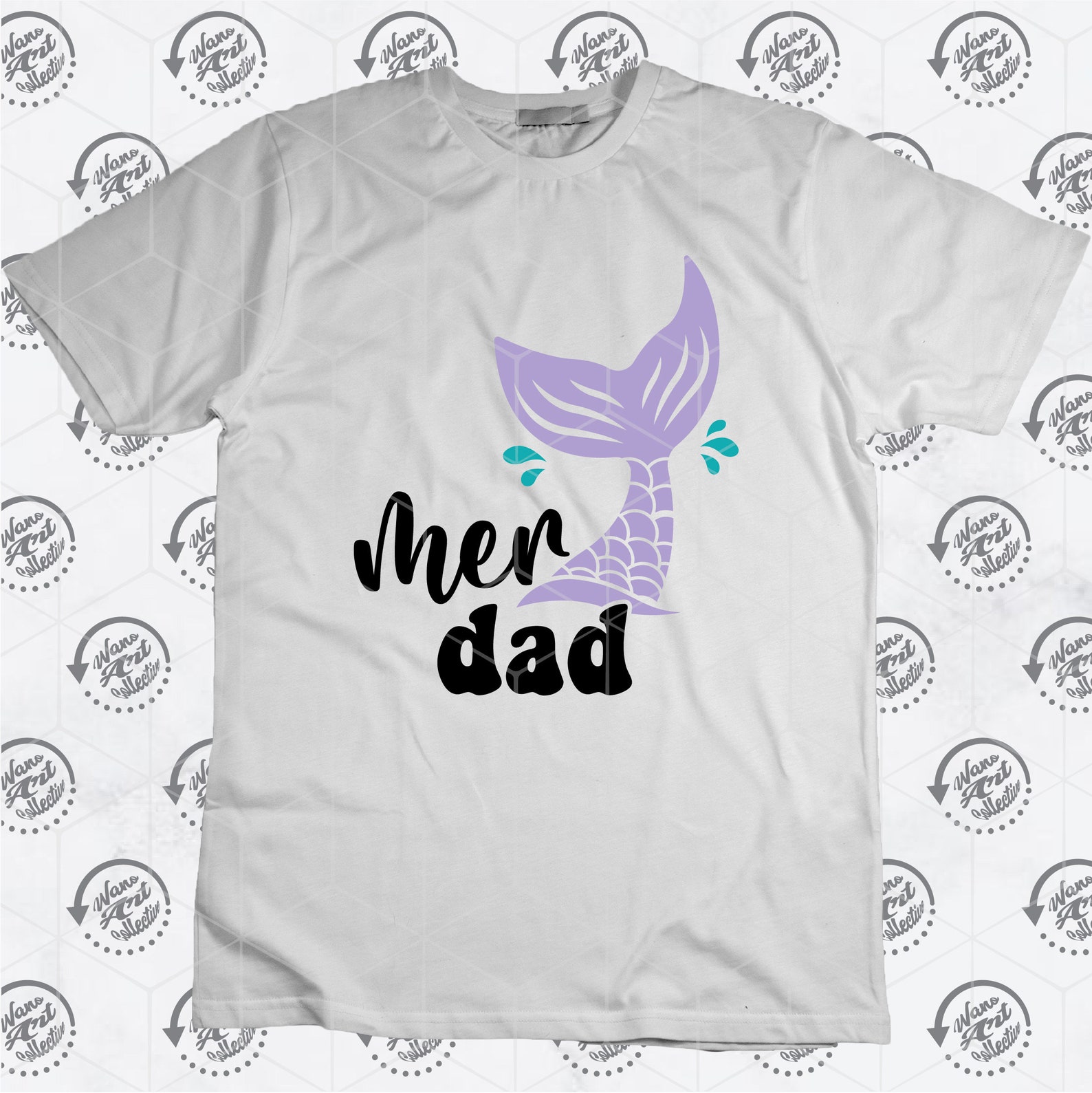 Mermaid Dad Svg | Kids Birthday Mermaid Svg | Mermaid Lover Svg ...