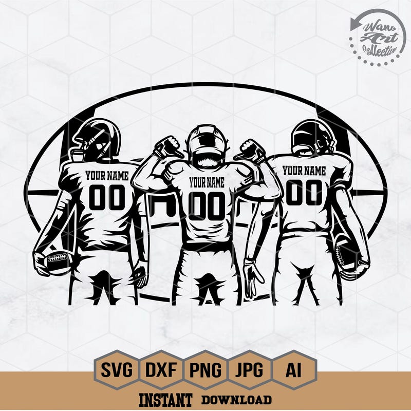 Football Mom 3 Kids Svg - Etsy