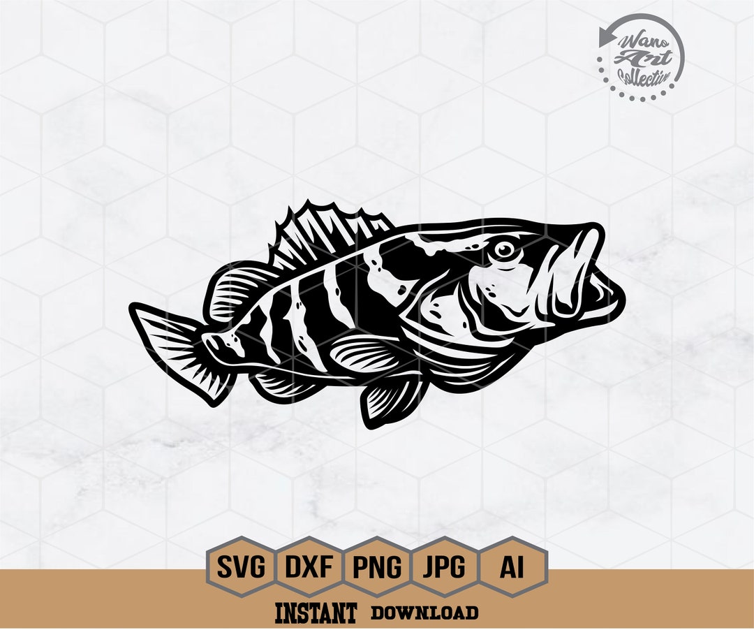 Grouper Fishing Svg | Grouper Svg | Grouper Fish Svg | Fishing Svg ...