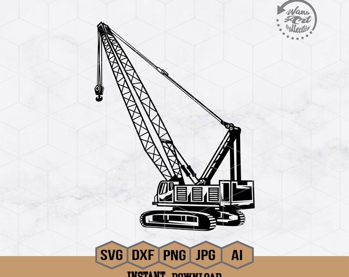 Crane SVG Crane DXF Crane PNG Crane Cut File Crane Digital File Instant ...