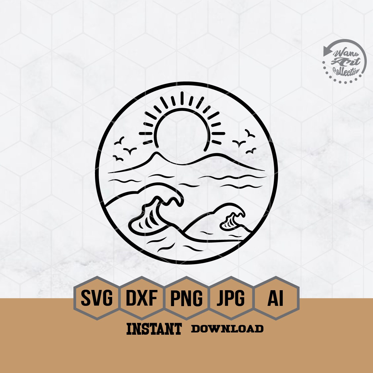 Beach Svg, Tropical Beach Svg, Life is A Beach Svg, Waves Png, Beach ...