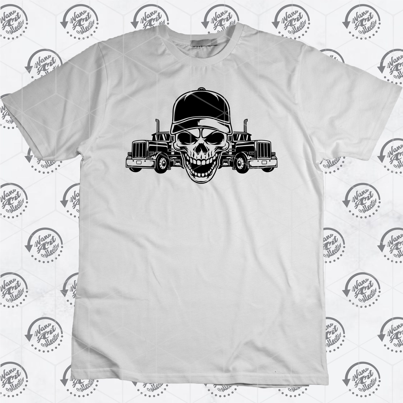 Skull Trucker Svg Trucker Driver Svg I'm A Trucker Svg Semi Truck Svg ...