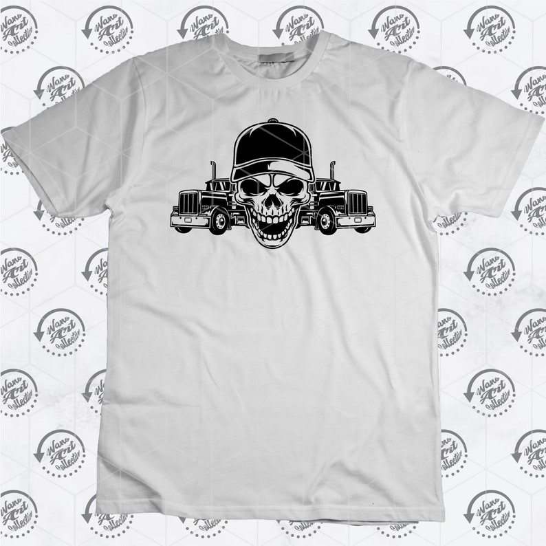 Skull Trucker Svg Trucker Driver Svg I'm A Trucker Svg Semi Truck Svg ...
