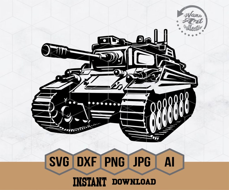 War Tank Svg Military Vehicle Clipart Army Tank Cut File War Ship ...