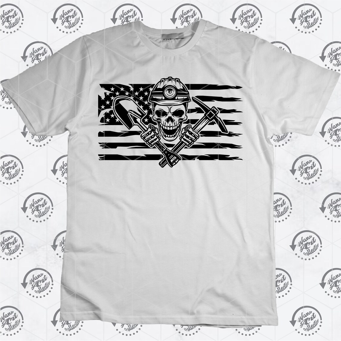 US Mining Skull Svg Coal Miner Skull Svg Skull Clipart Miner Svg Miner ...