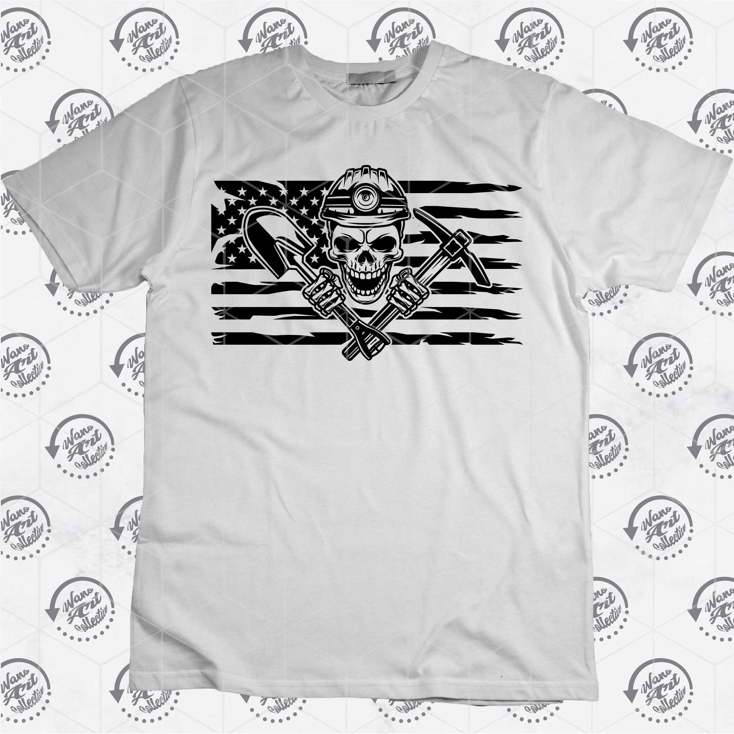 US Mining Skull Svg Coal Miner Skull Svg Skull Clipart Miner Svg Miner ...