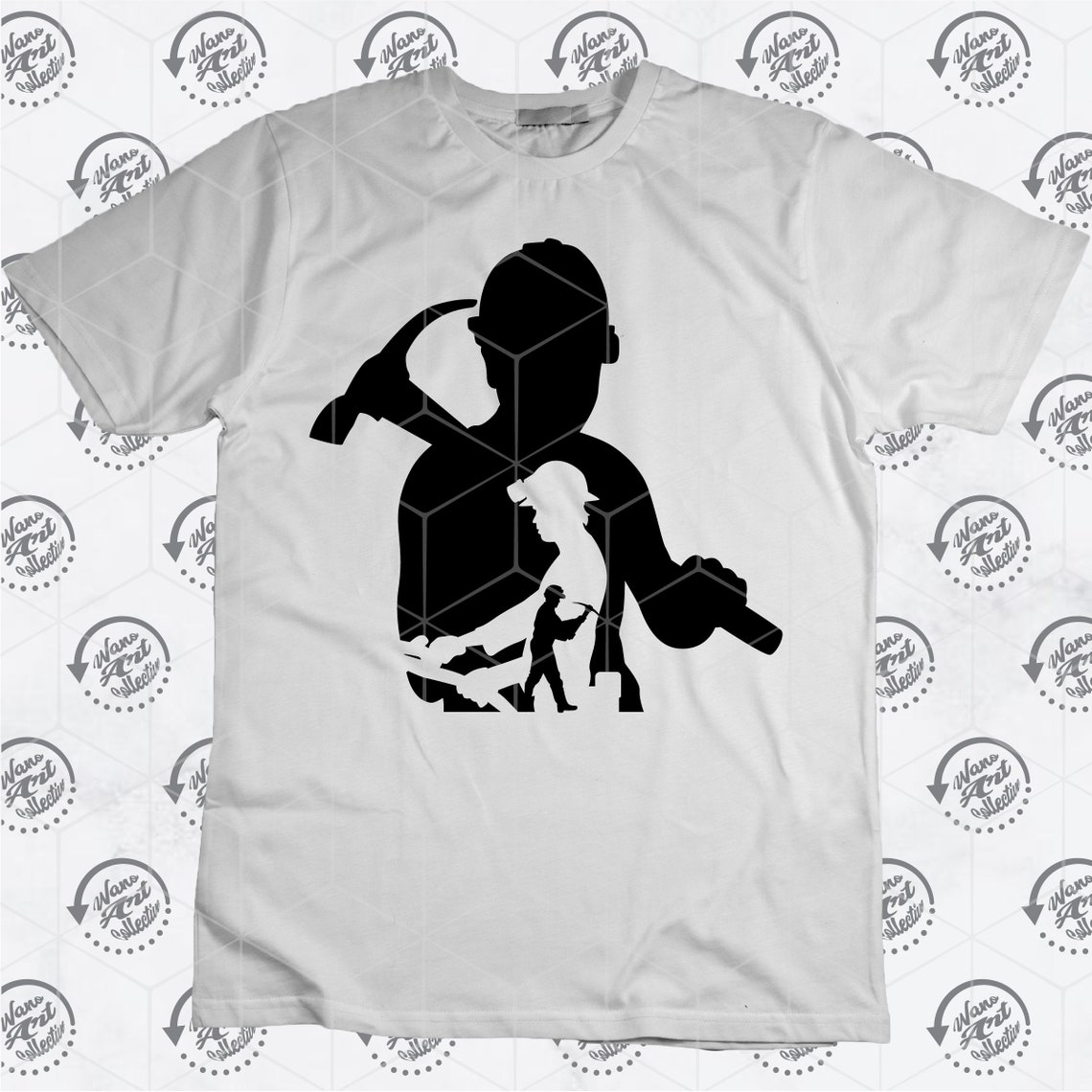 Mining Scene Svg Miner Dad Clipart Mining Shirt Png Mine Land Owner ...