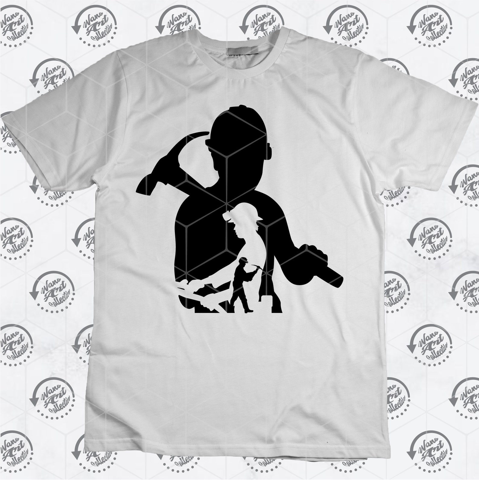 Mining Scene Svg Miner Dad Clipart Mining Shirt Png Mine Land Owner ...