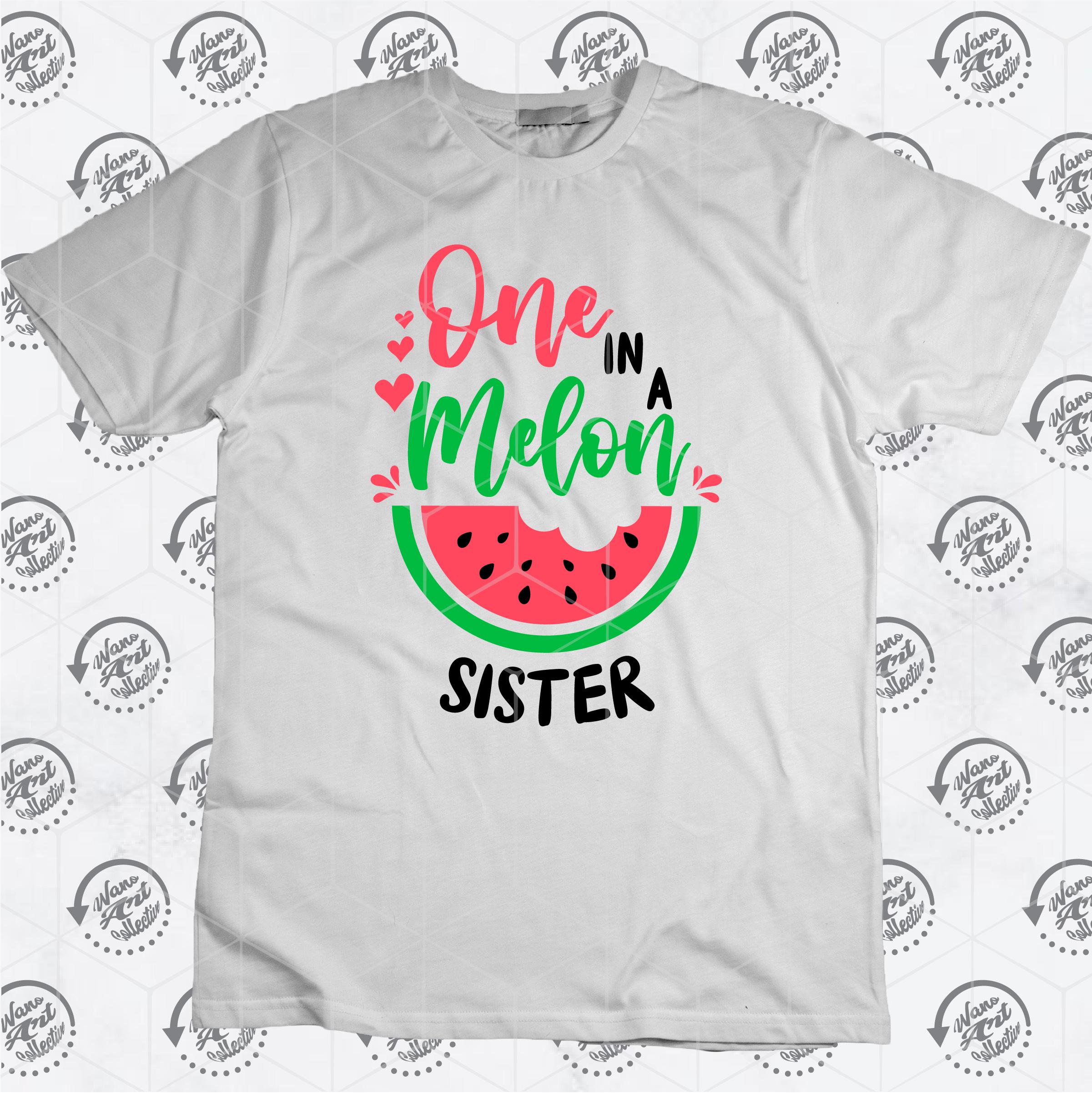 One in A Melon Svg | Watermelon Birthday Svg | Matching Watermelon ...