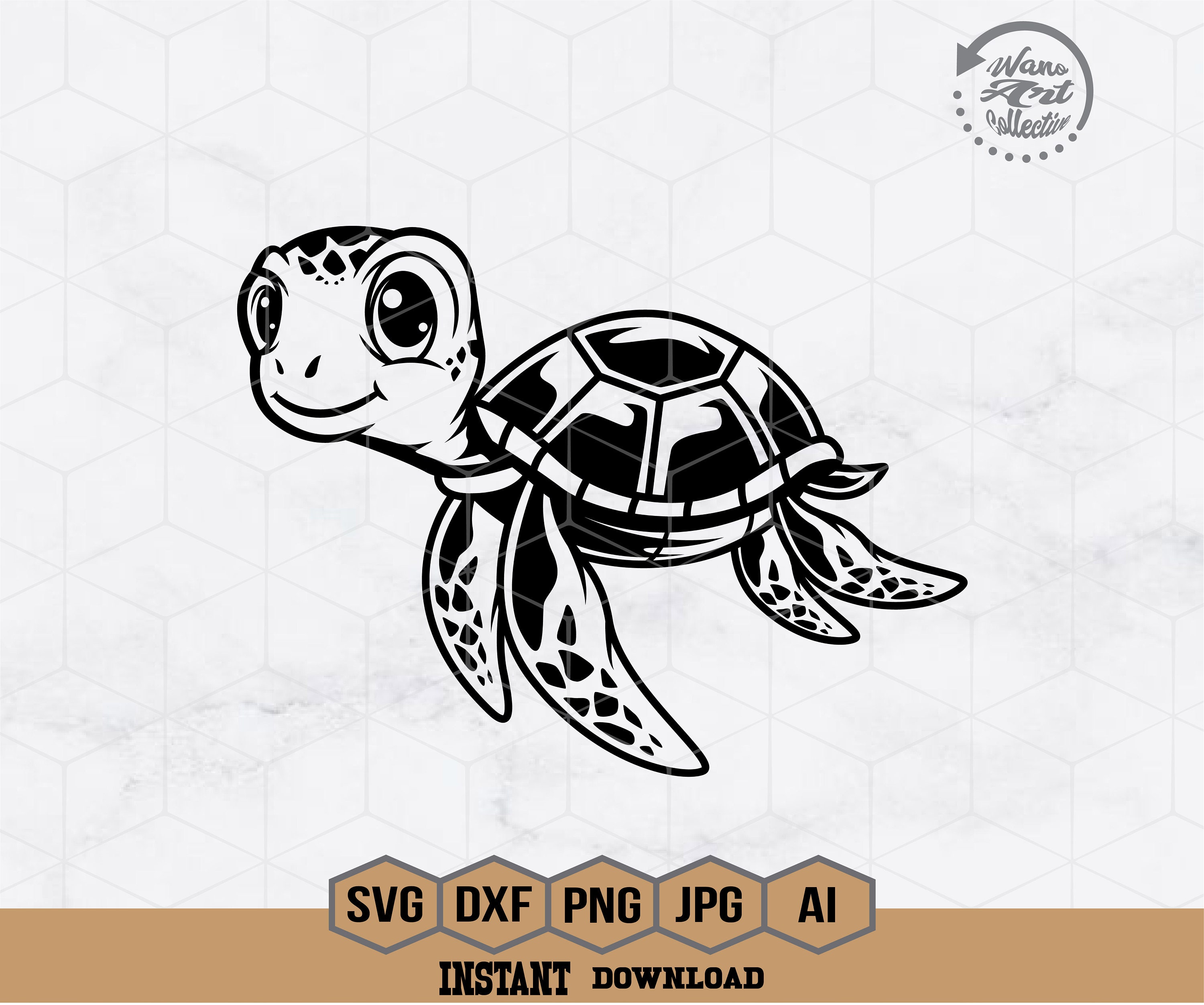 Sea Turtle Svg Cute Baby Turtle Svg Sea Animal Svg Baby Turtle Svg ...