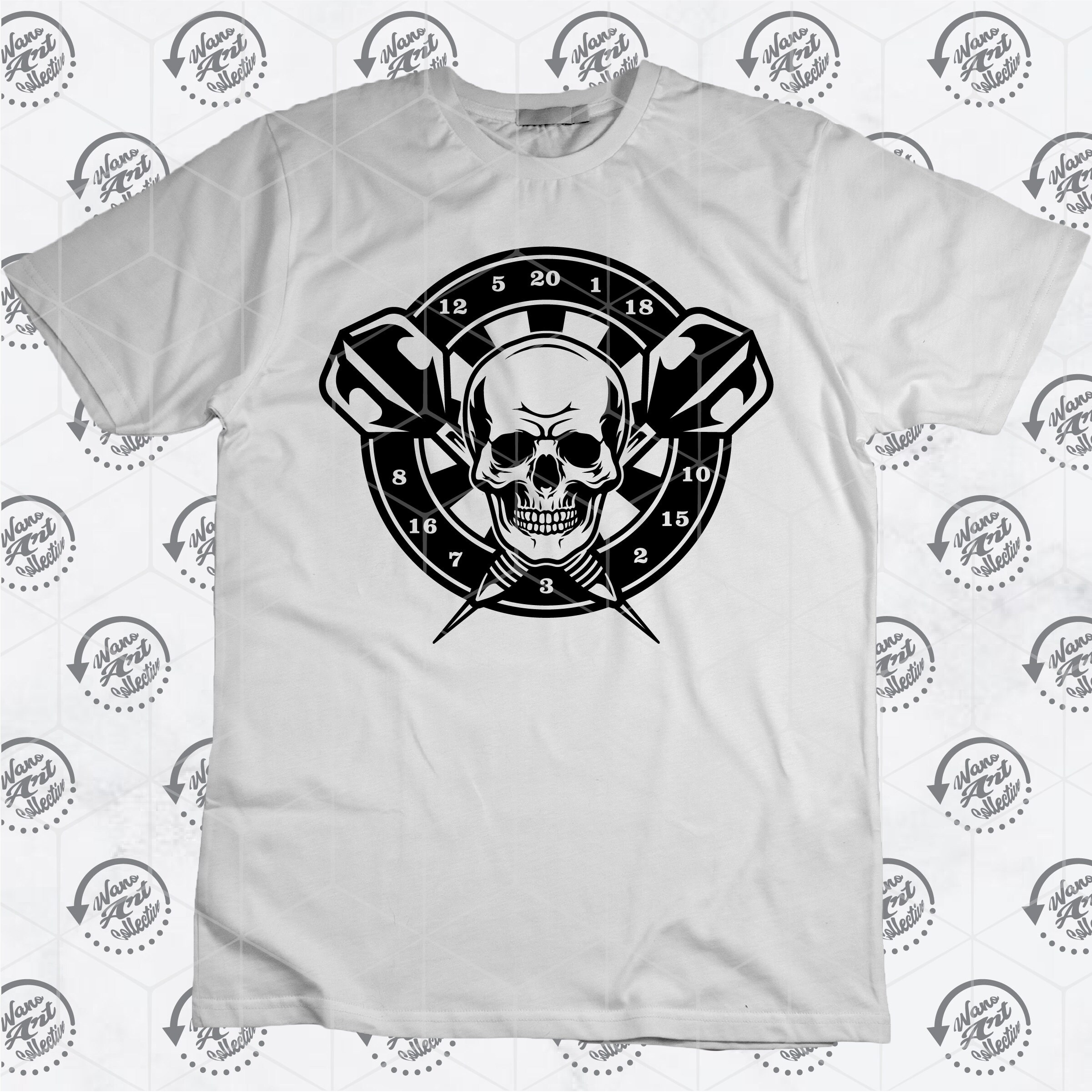Skull Dartboard Svg Dart Game Svg Skull Svg Dart Target Svg Darts Svg ...