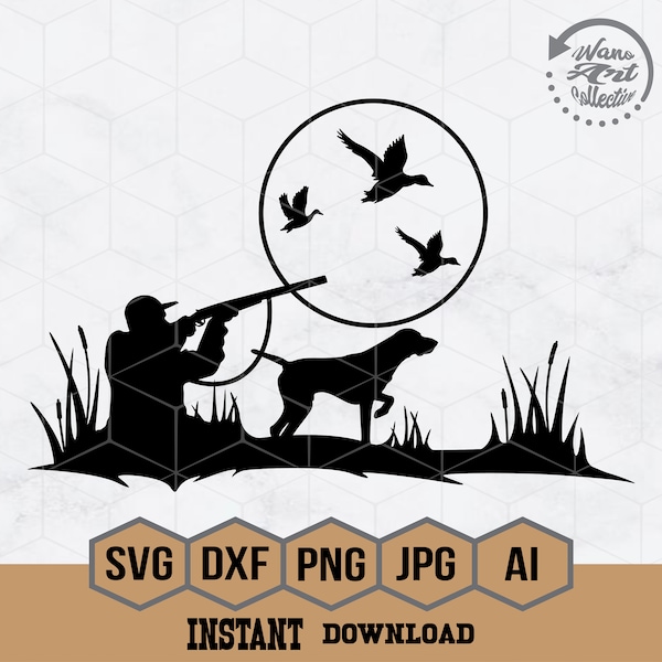 Hunting Scene Svg - Etsy