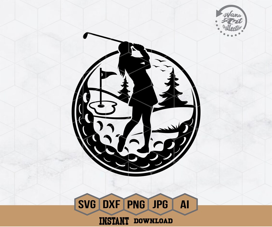Golf Player Svg | Female Golfer Svg | Golfing Svg | Golfer Svg | Golf ...