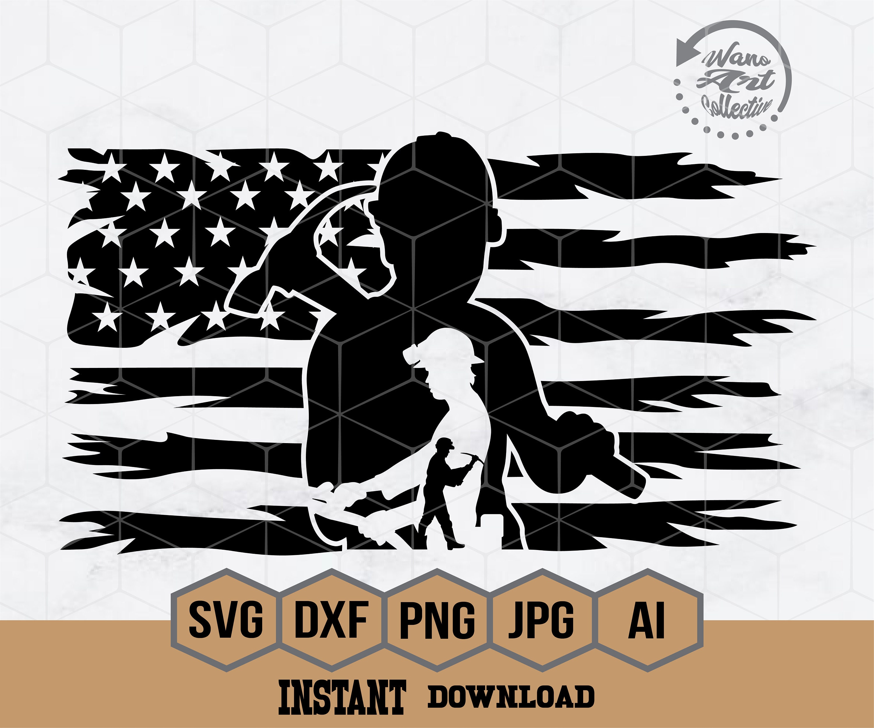 US Mining Scene Svg | Miner Dad Clipart | Mining Shirt Png | Mine Land ...