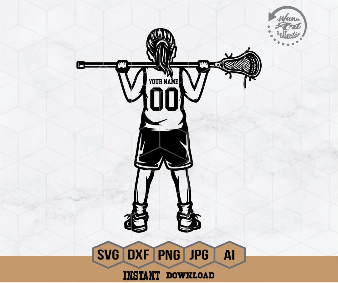 Lacrosse Girl Svg | Lacrosse Player Svg | Lacrosse Svg | Lax Girl Svg ...