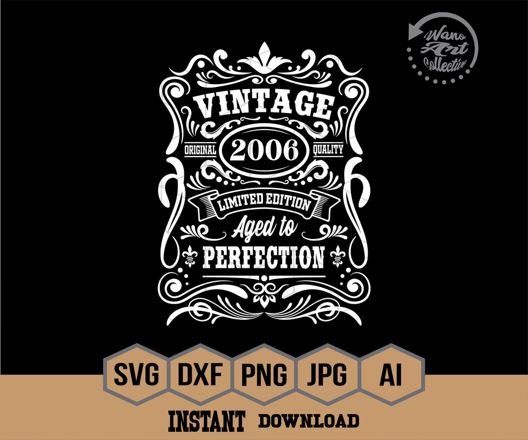 18th Birthday Svg 18th Birthday Shirt Vintage 2005 Svg 2005 Aged to ...