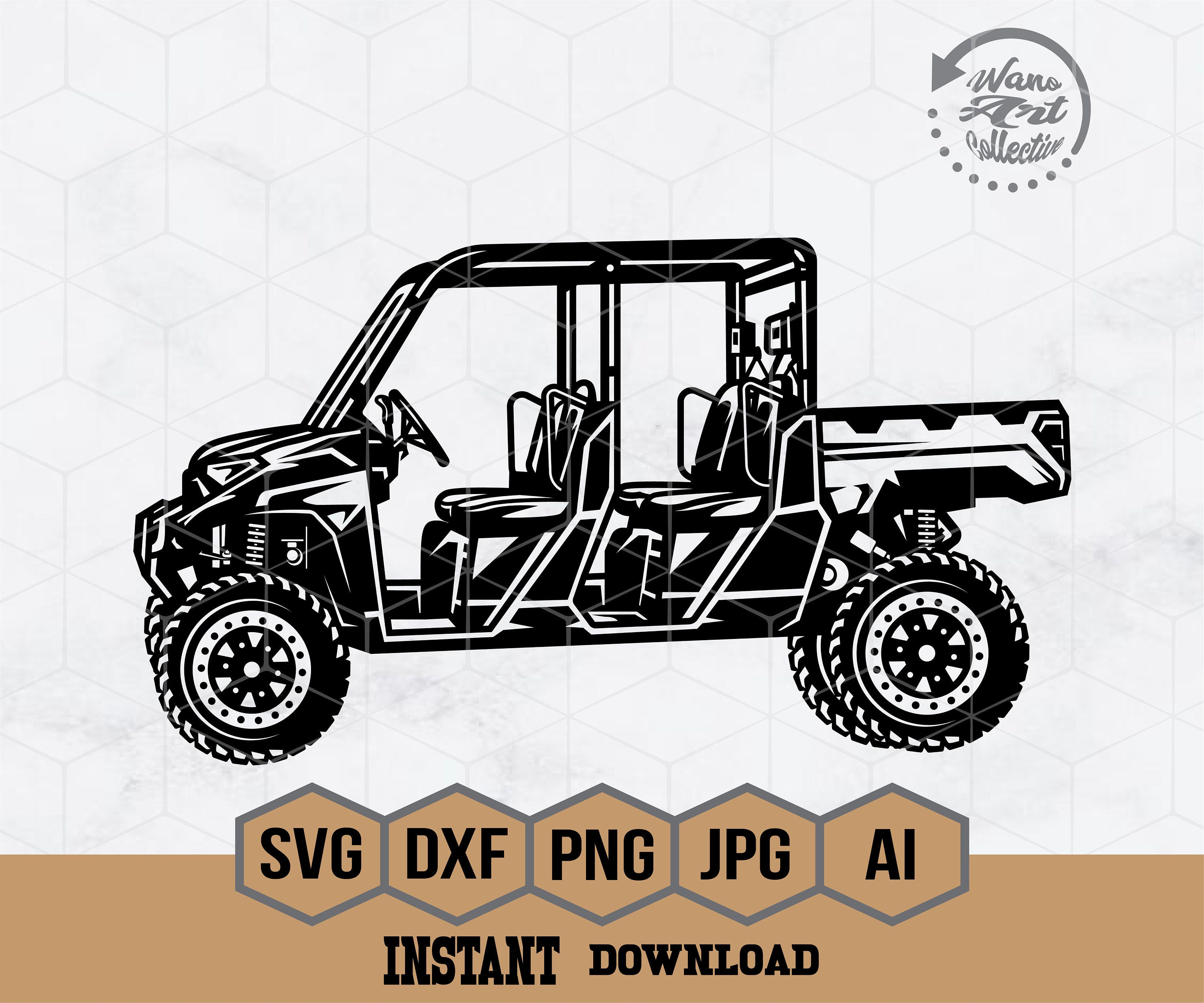 Polaris Ranger Svg | 4 Seater Svg | ATV Ranger Svg | 4 Wheelers Svg ...