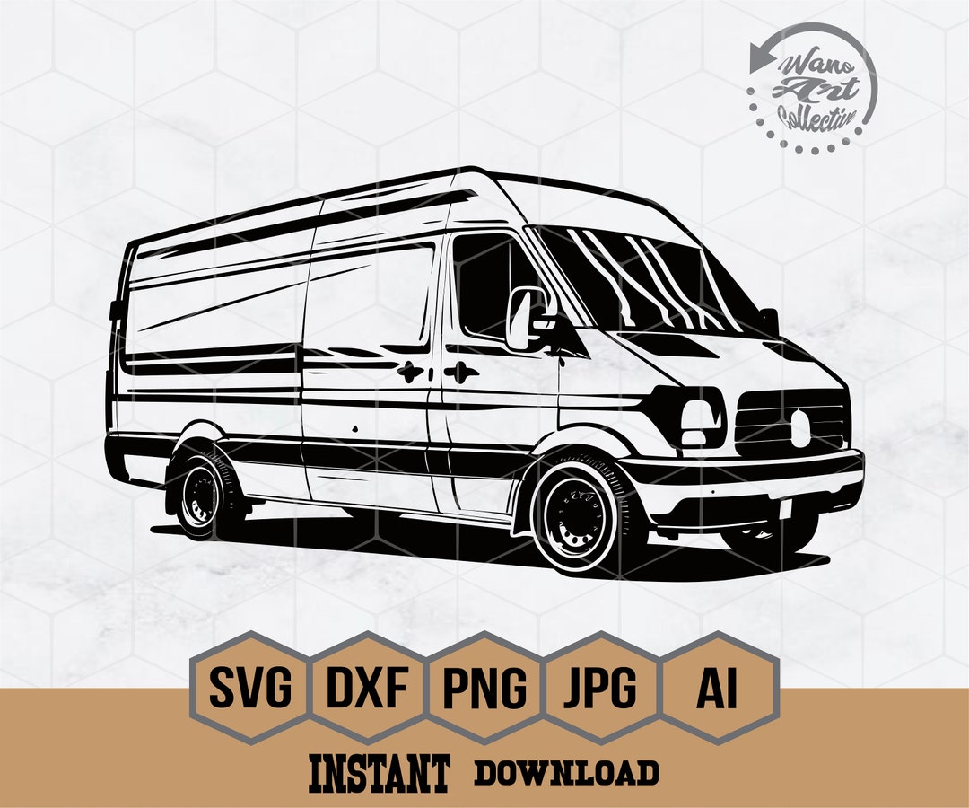 Cargo Delivery Van SVG | Moving Vehicle SVG | Delivery Van Truck Svg ...