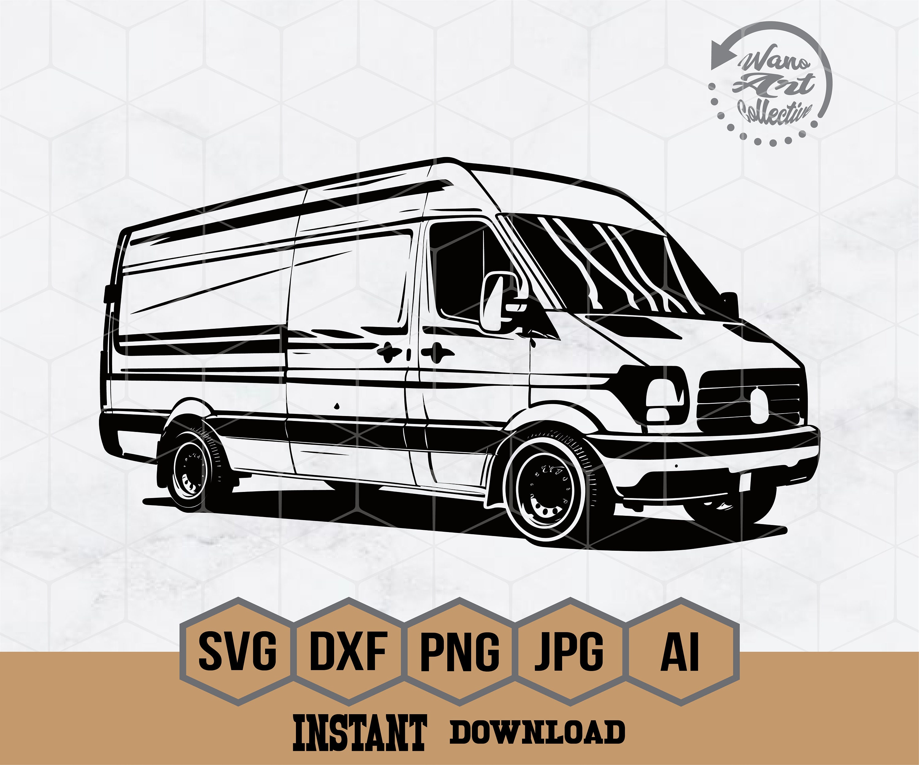 Cargo Delivery Van SVG Moving Vehicle SVG Delivery Van - Etsy