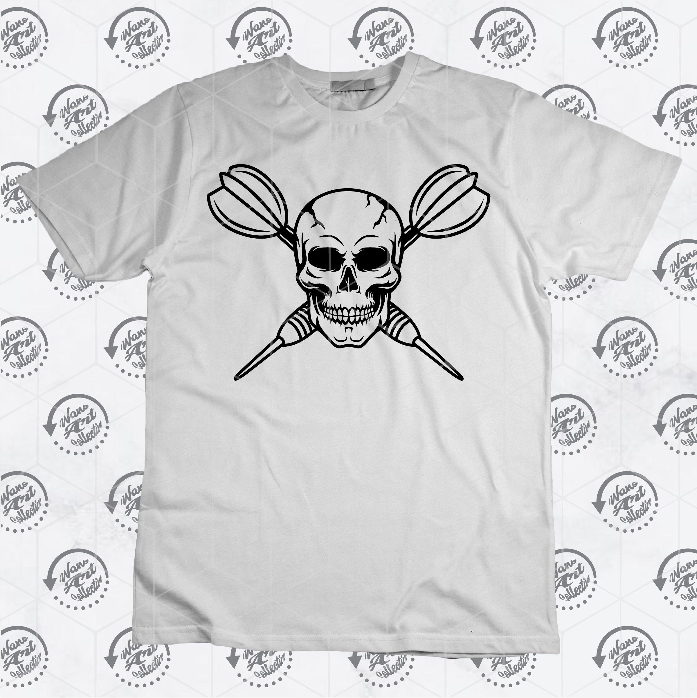 Skull Svg Skull Dart Svg Target Svg Skull Target Cutfile - Etsy Canada