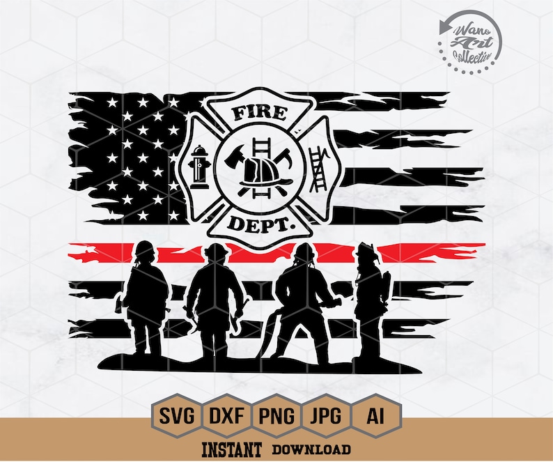 US Fire Dept. Svg Fireman Svg Firefighter Dad Svg Rescue Svg First ...