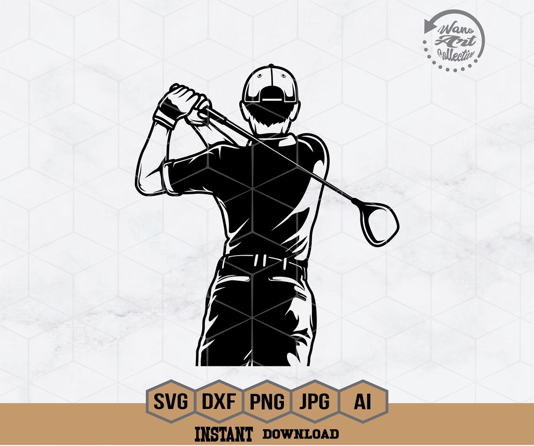 Golf Player Svg | Golf Svg | Golf Dad Svg | Golf Club Svg | Golfing Svg ...