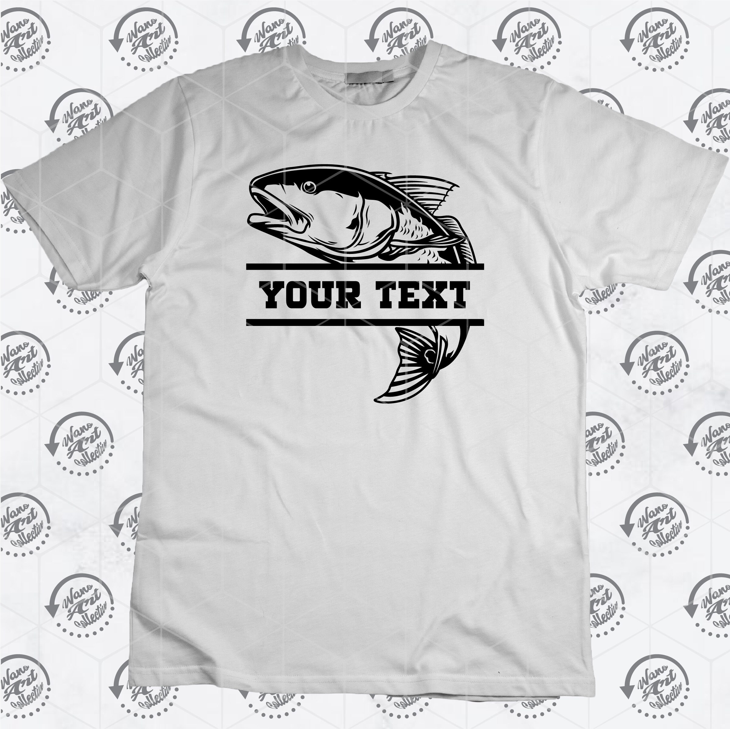 Personalize It Red Drum Fish Svg Red Drum Fish Clipart Fish Cutfile ...