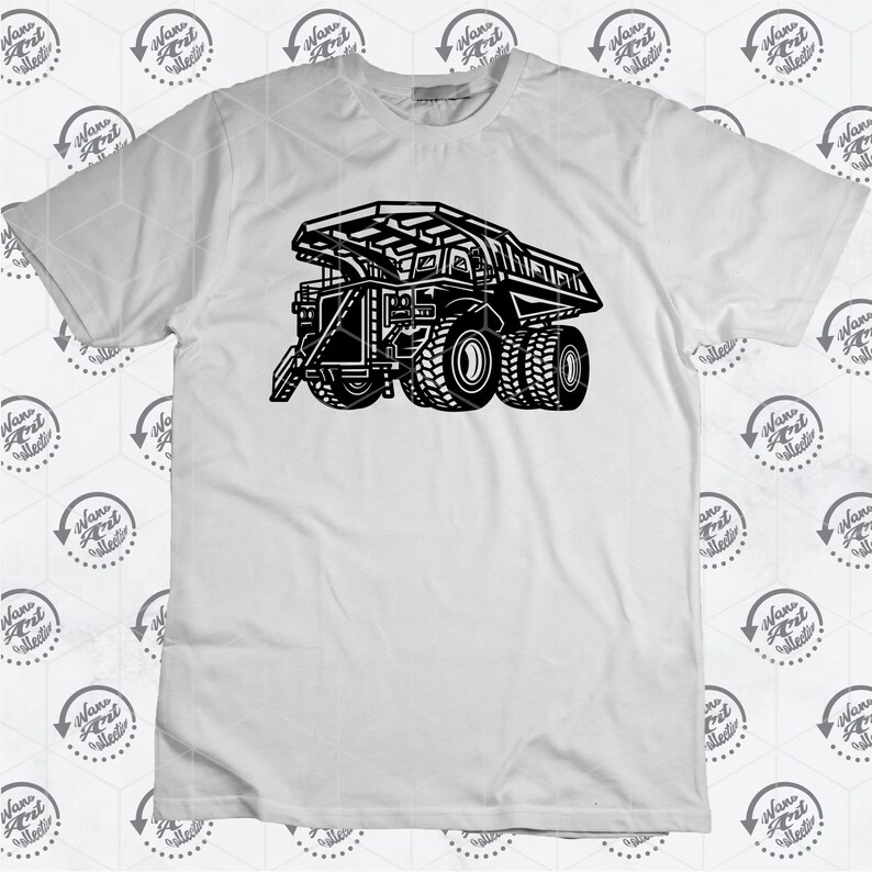 Large Quarry Truck Svg | Haul Trucks Svg | Mining Truck Svg | Heavy ...