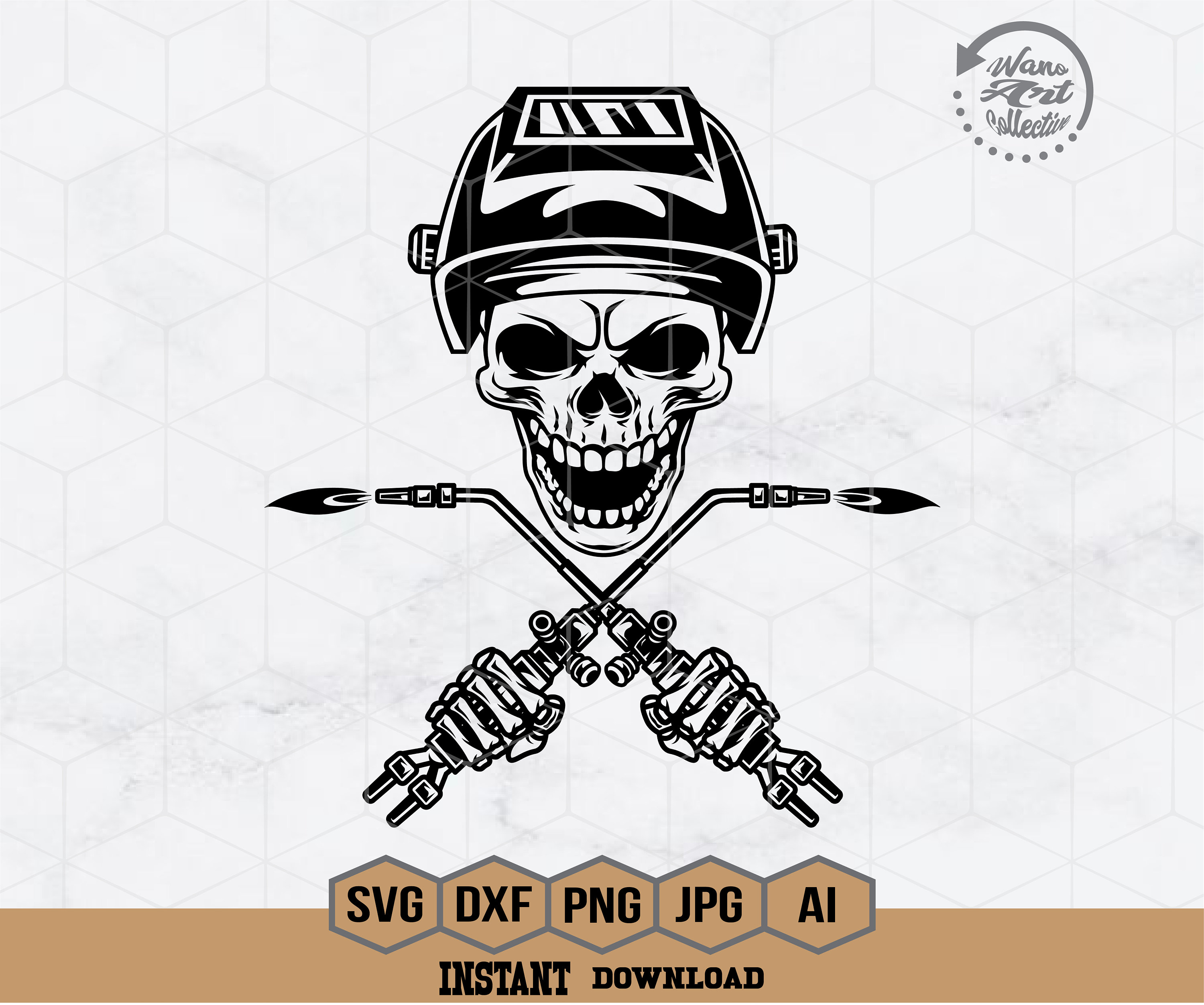 Welder Skull Svg File Welder Svg Welder Mechanic Svg Welding Svg Welder ...