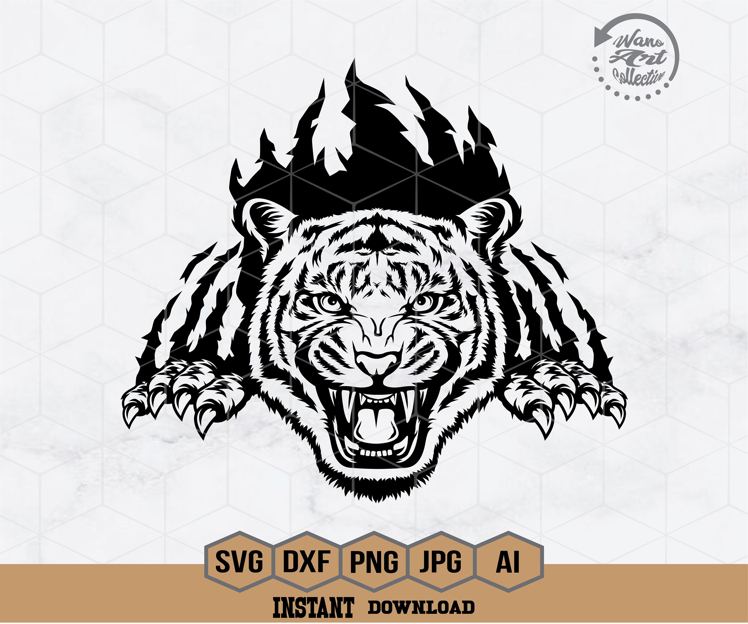Tiger Scratch Svg Tiger Svg Tiger Claw Svg Tiger Clipart Beast Animal ...