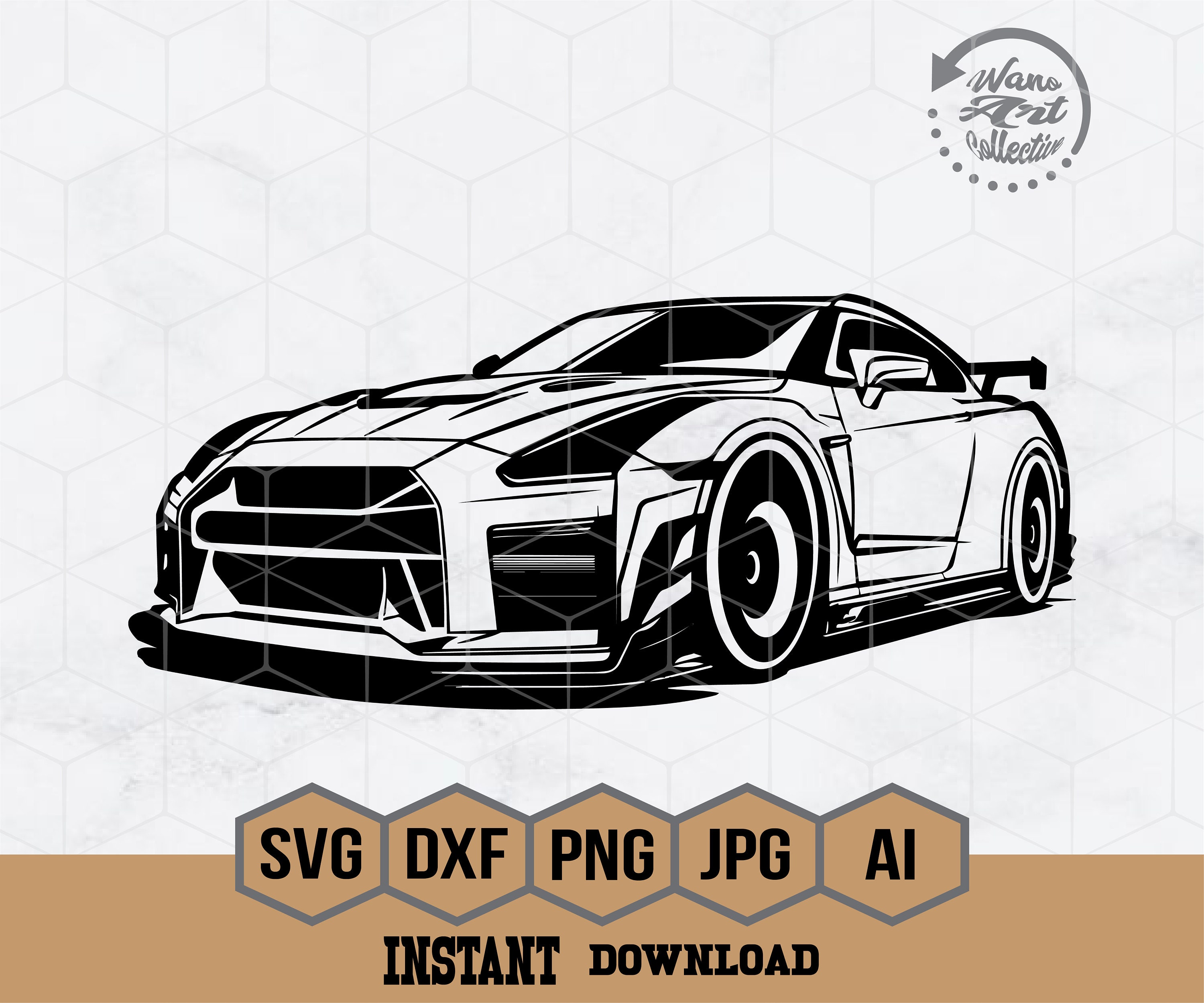 Sports Car Svg Automobile Svg Sports Car Cut Files - Etsy