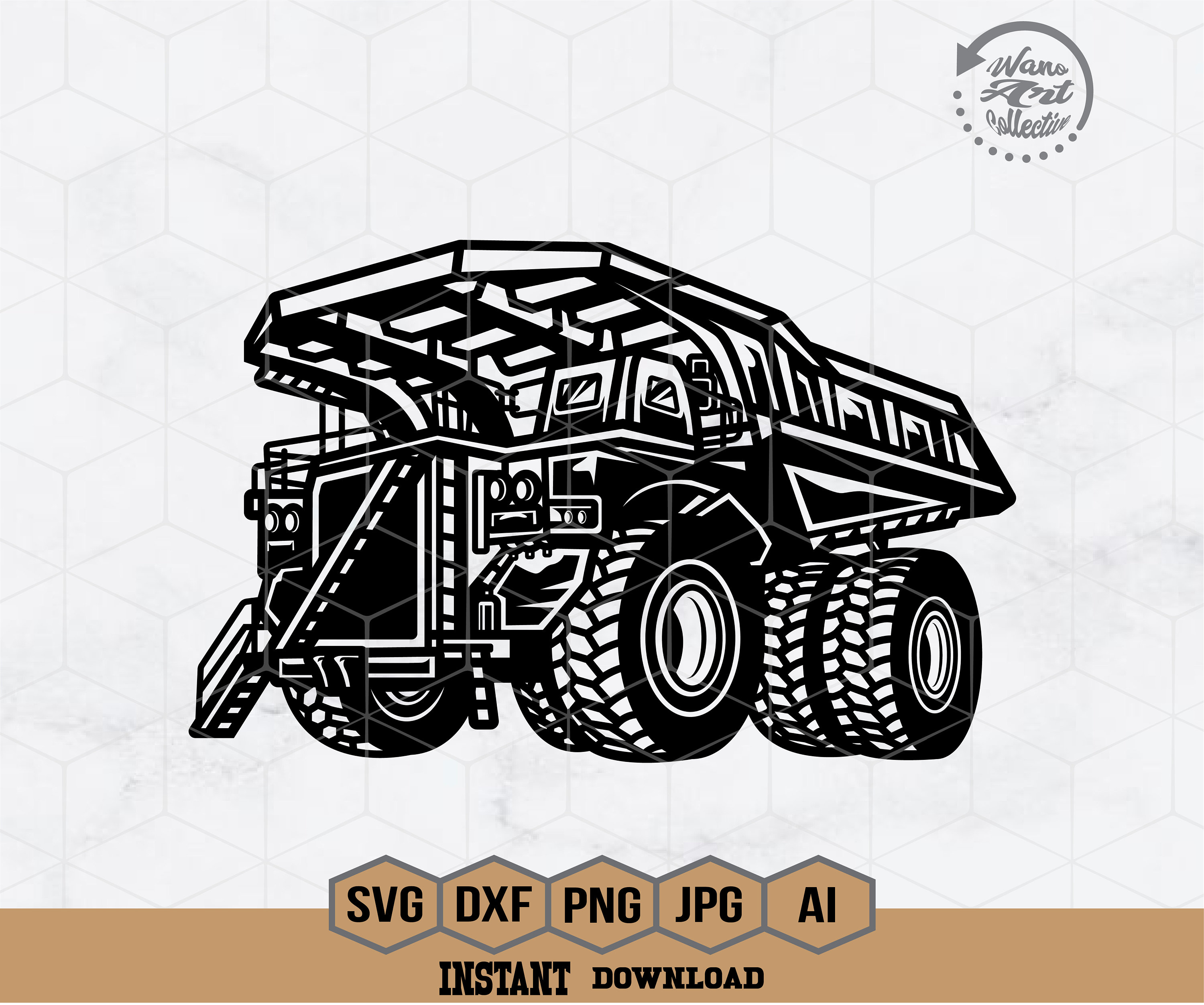 Large Quarry Truck Svg Haul Trucks Svg Mining Truck Svg Heavy Equipment ...