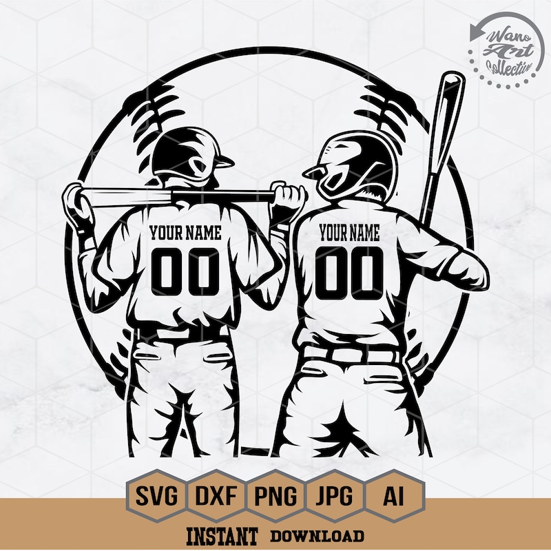 Two Players Baseball Game - Etsy