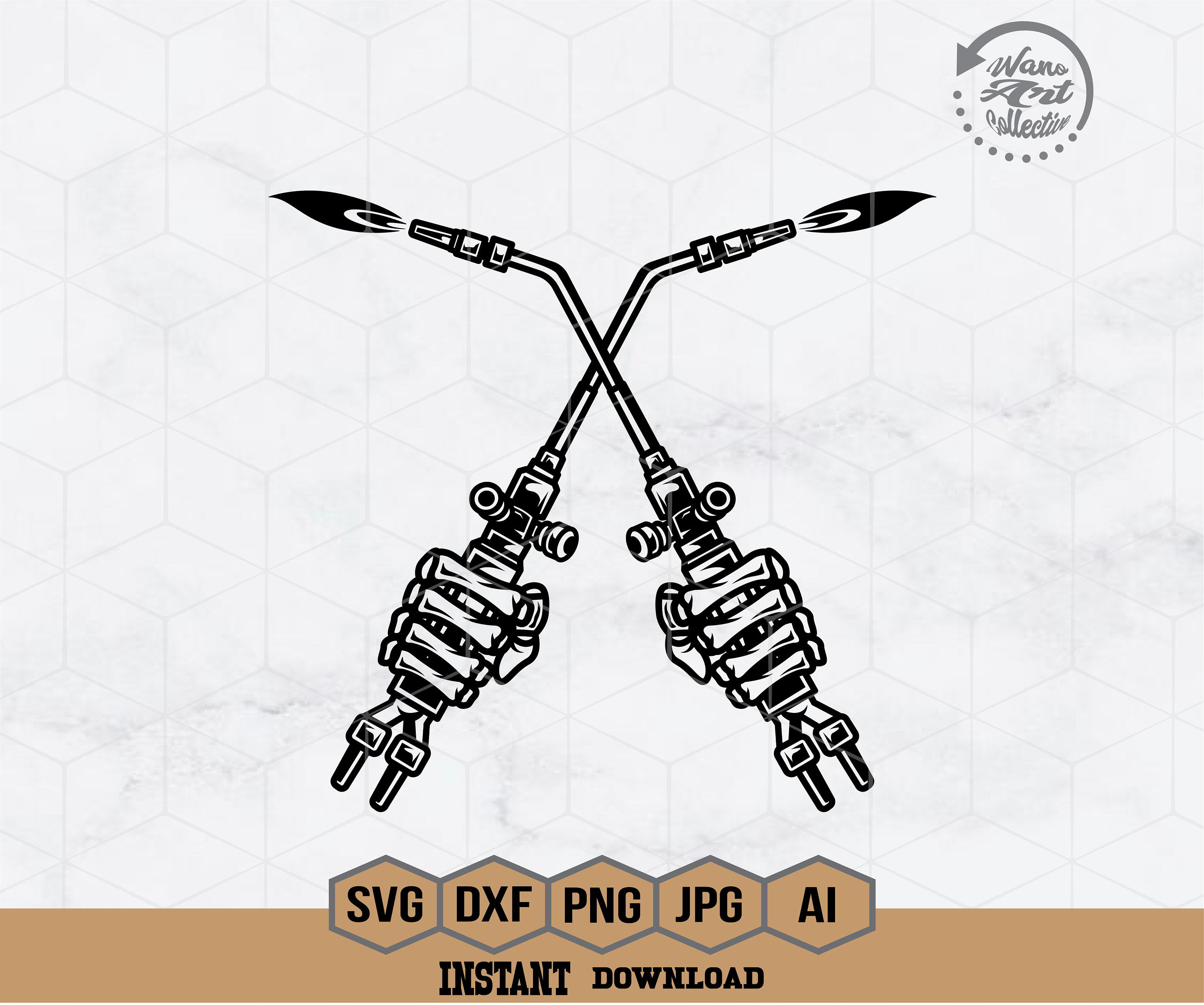 Skull Holding Welding Torch Svg File | Welder Svg | Welder Mechanic Svg ...