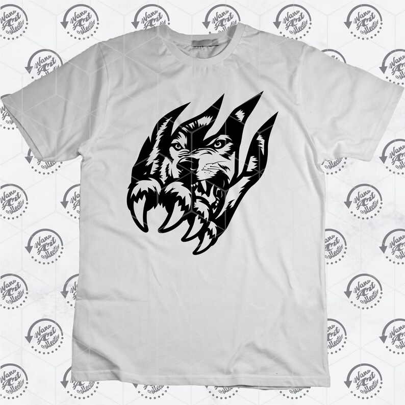 Wolf Scratch Svg Claw Scratch Svg Wolf Claw Svg Howling Wolf Clipart ...