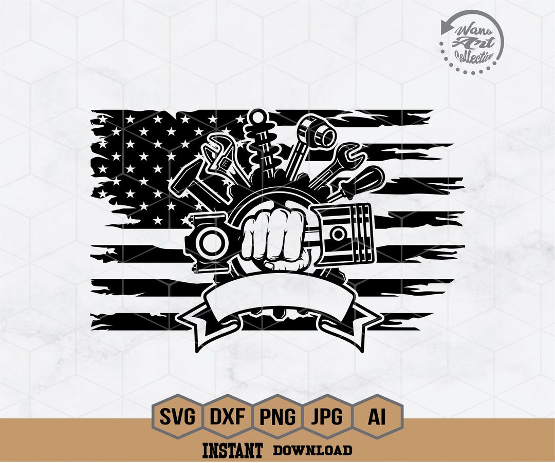 US Mechanic Svg | Automotive Svg | Mechanic Tools Svg | Wrenches Svg ...