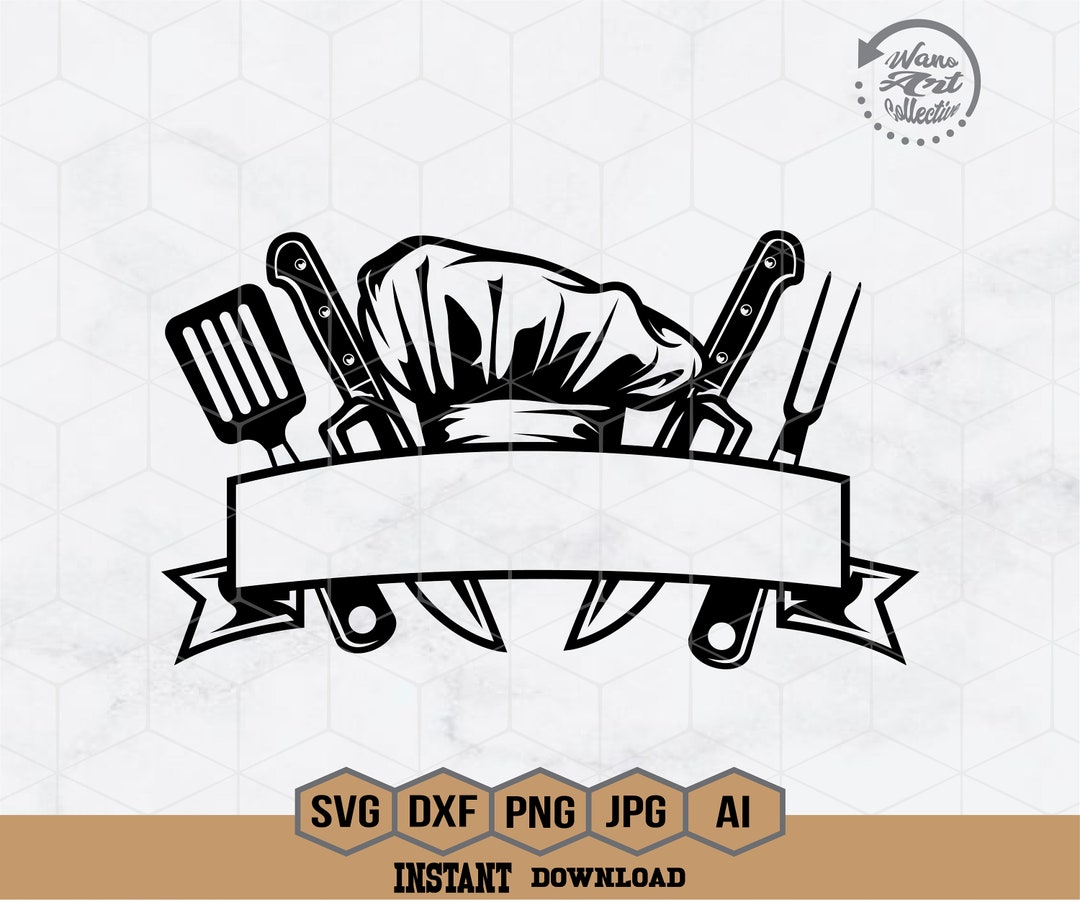 Chef Svg | Chef Tools Svg | Kitchen Tools Svg | Restaurant Svg | Cook ...