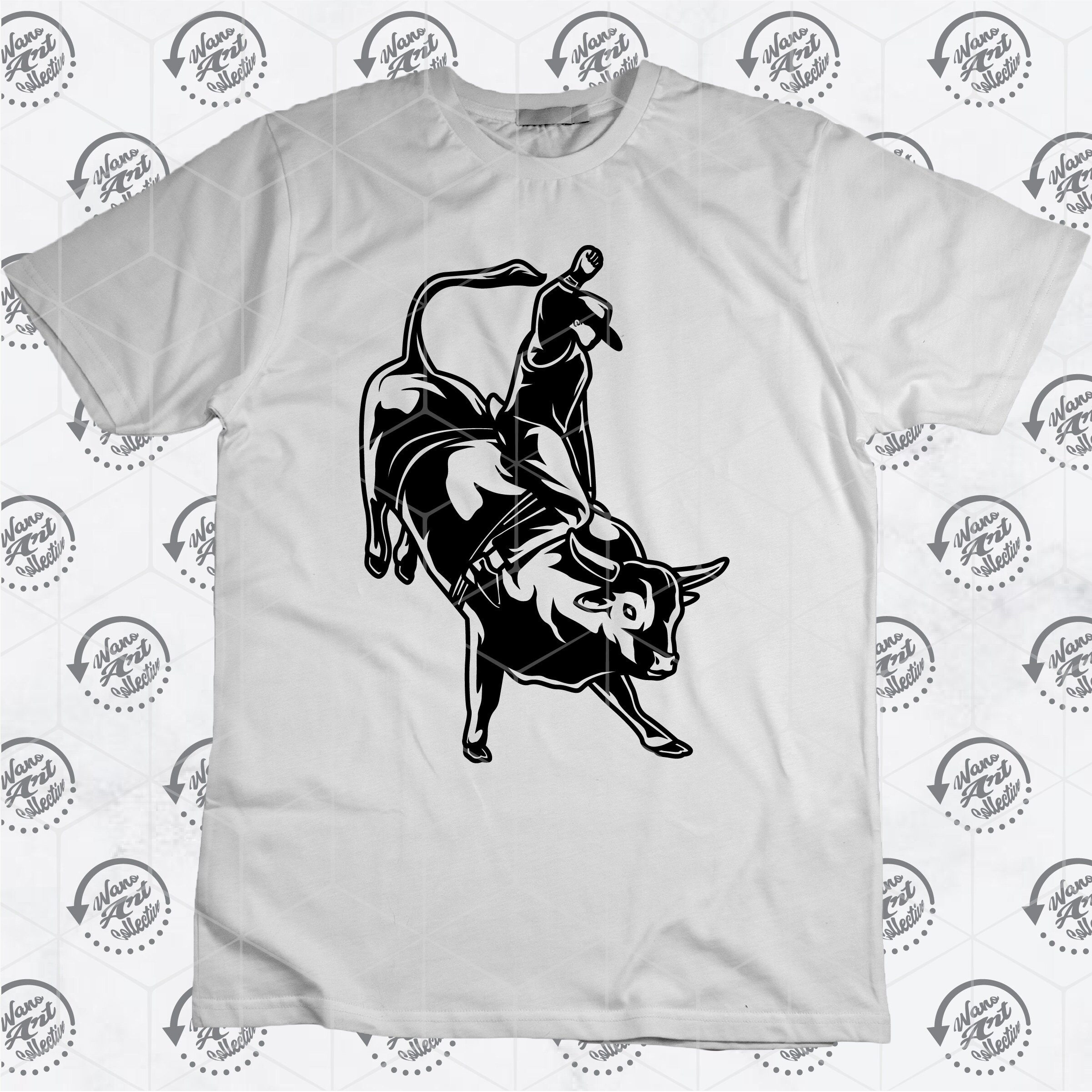 Rodeo Riding a Bull Svg Bull Rider Svg Cowboy Svg Western Cowboy Svg ...