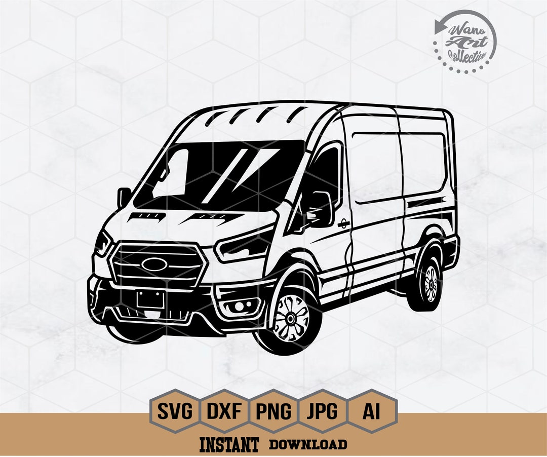 Caravan Svg Cargo Van Svg Moving Vehicle Svg Delivery Truck Svg ...