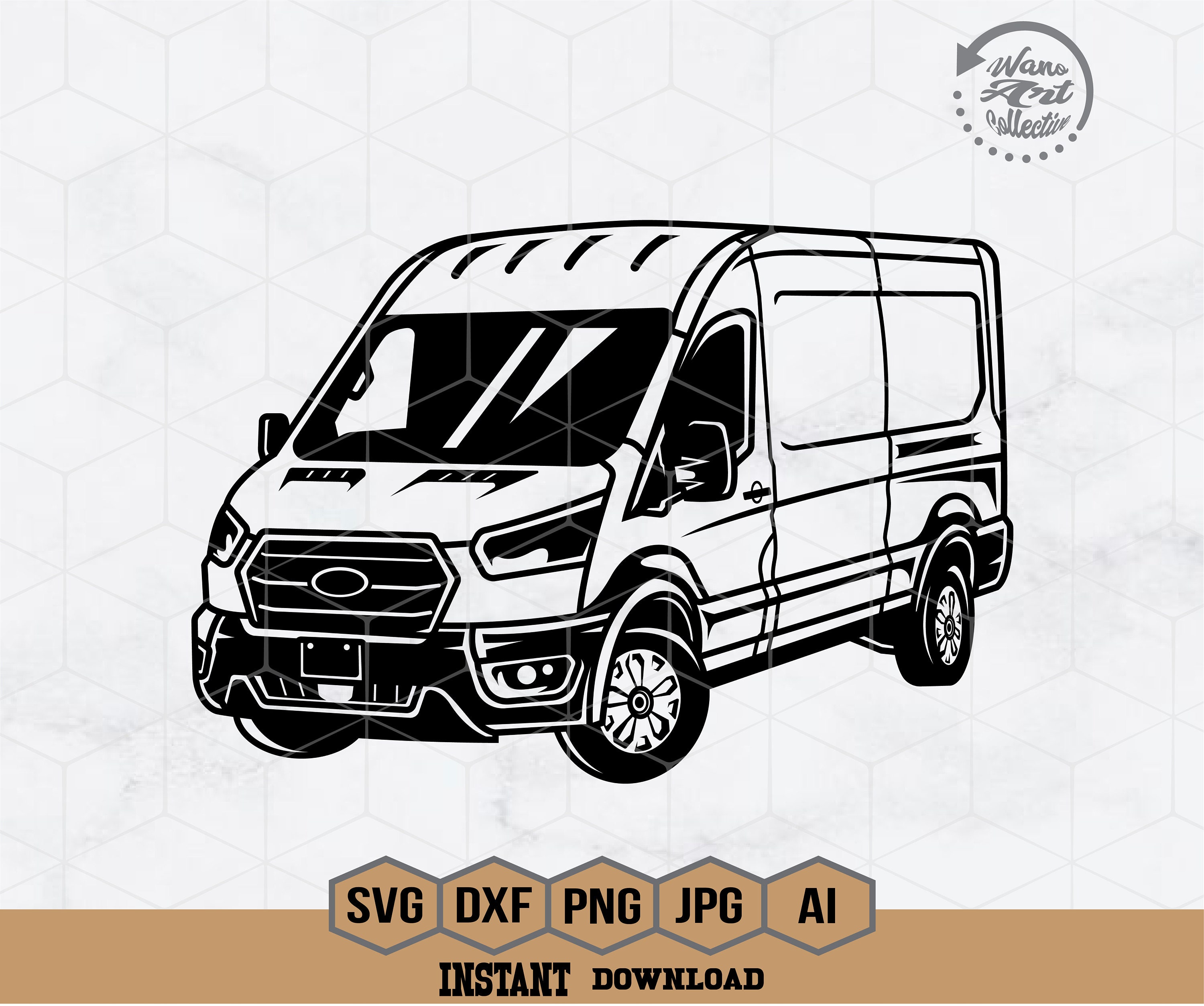Caravan Svg Cargo Van Svg Moving Vehicle Svg Delivery Truck Svg ...