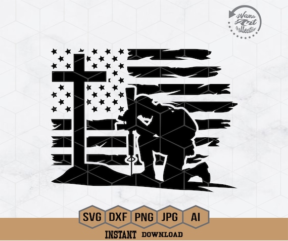 Soldier Praying Drawing