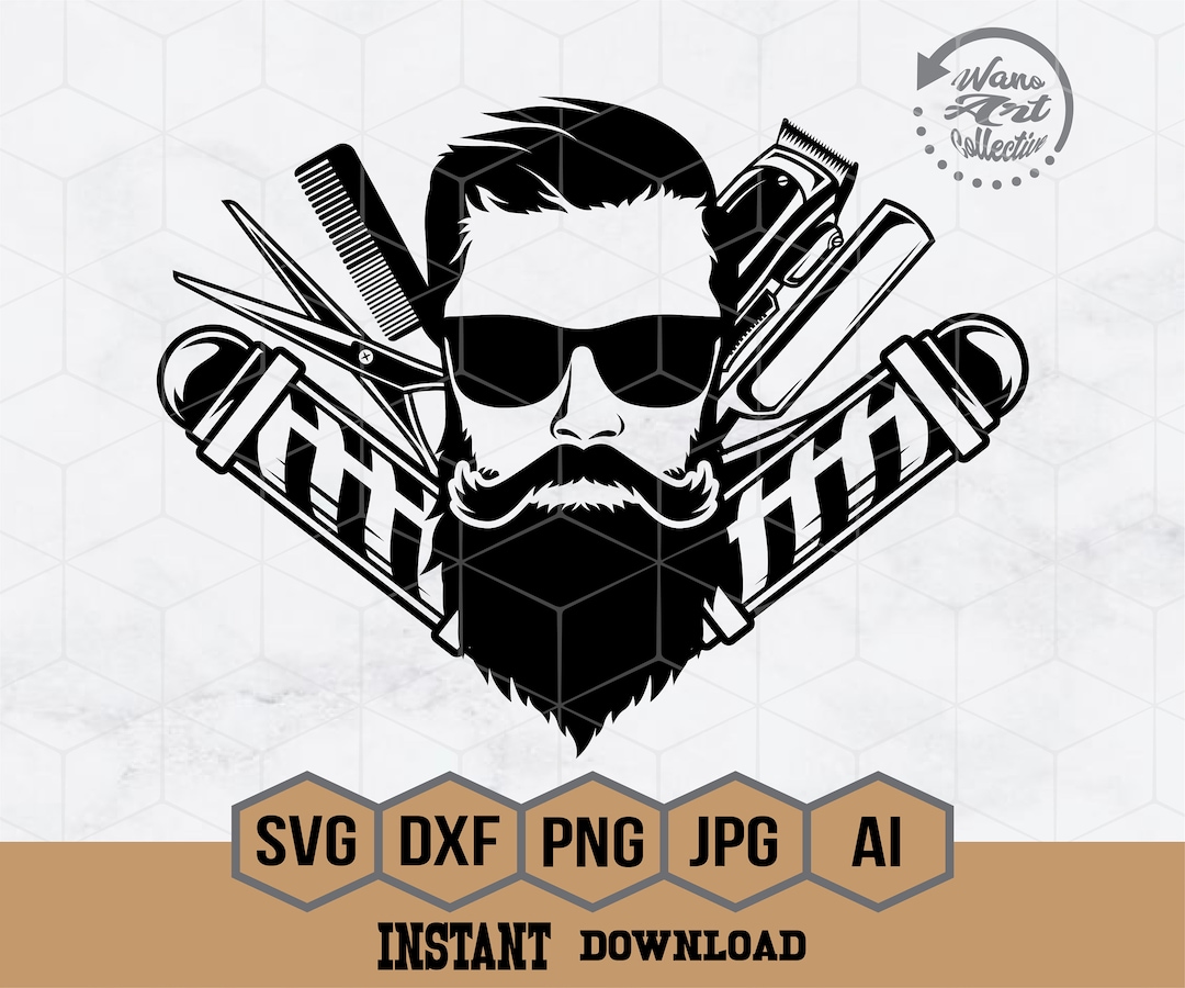 Barber Svg | Barber Tools Svg | Barber Life Svg | Beard Man Svg | Dad ...