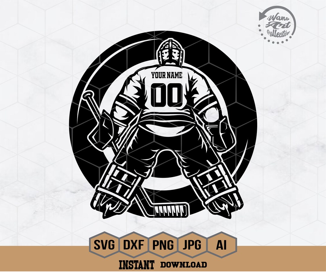 Goalkeeper Svg | Personalized Name Svg | Goalie Player Svg | Ice Hockey ...