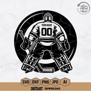 Goalkeeper Svg | Personalized Name Svg | Goalie Player Svg | Ice Hockey ...